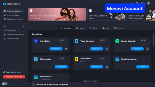 Instrução de ativação Movavi para usuários Windows