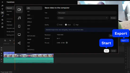 How to Color Grade with Movavi Video Editor