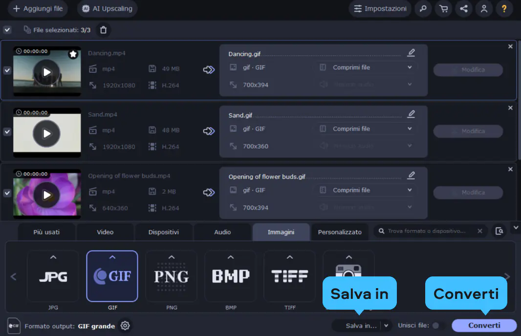 Convertire MP4 in GIF [Online e gratis] – Movavi